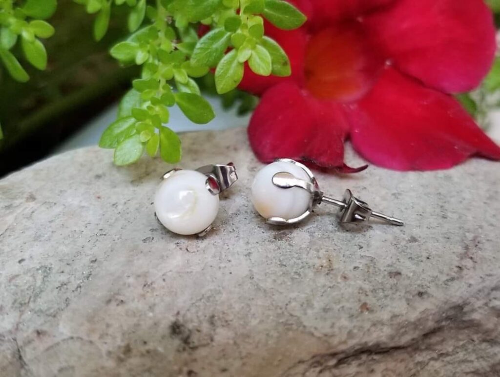 Perla piedra 8mm engarzado – AB Acero